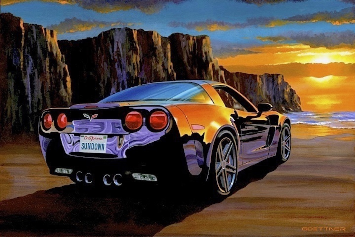 Sunset Beach - Canvas Pontiac